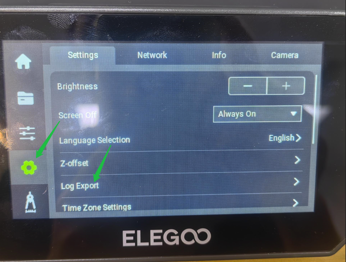 How to Check Firmware Version Information and Export Log Files | ELEGOO WIKI